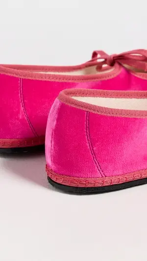 VIBI VENEZIA Brigitte Velvet Mary Janes Flats