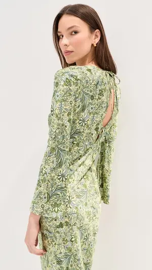 Veronica Beard Gemma Maxi Dress - Pistachio Multi