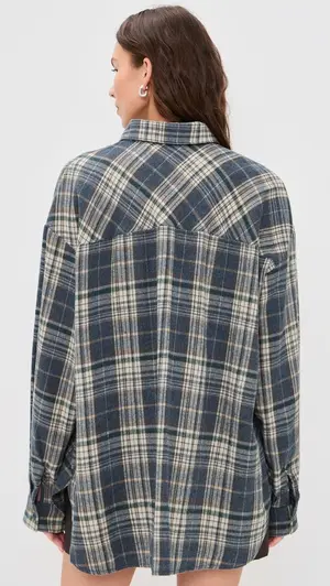 Lioness Plaid Shirt - Ash Plaid
