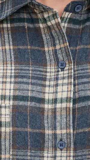 Lioness Plaid Shirt - Ash Plaid
