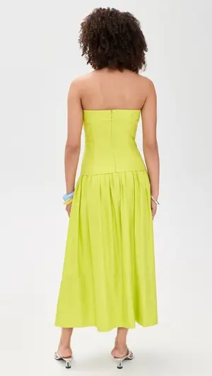 Hunter Bell Maren Strapless Midi Dress