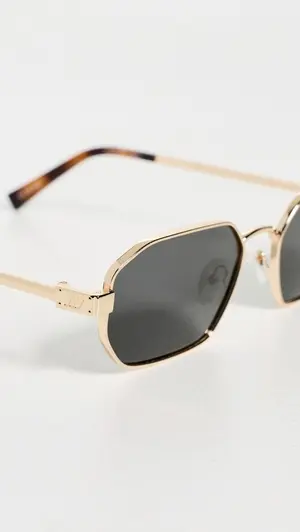 Le Specs Mythic Octagon Sunglasses - Gold