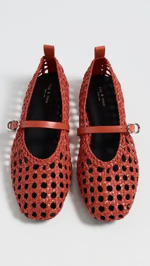 Rag & Bone Spire Mary Jane Flats - Fryrd