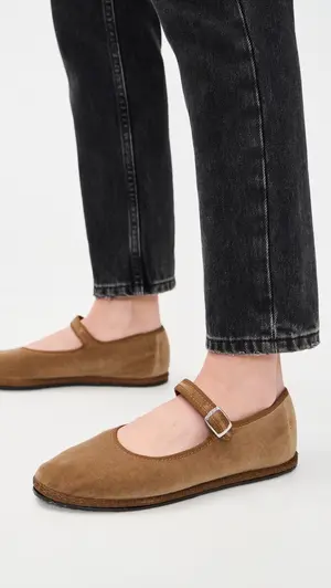 VIBI VENEZIA Velvet Mary Jane Flats - Torcello