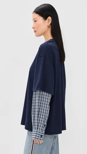 Lioness Bottega Embellished Shirt - Navy
