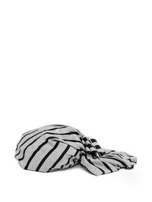 Vaquera Striped Headscarf - Grey