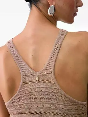 Liu Jo Openwork Knit Top - Neutrals