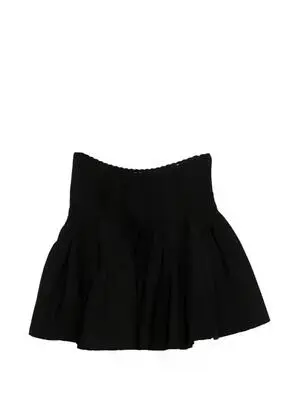 Sandro Mini Knit Godet Skirt