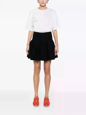 Sandro Mini Knit Godet Skirt