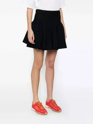 Sandro Mini Knit Godet Skirt