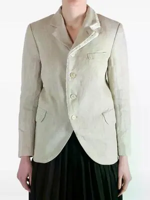 Comme Des Garçons Lace-trimmed Single-breasted Blazer