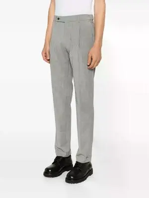BERWICH Xretrolong Pleated Cuffed Trousers - Grey