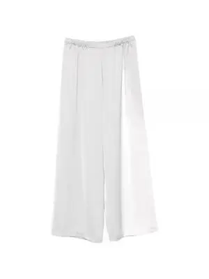 Imperial Elasticated-waistband Palazzo Pants - Grey