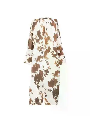 PENNYBLACK V-neck Printed Midi Dress - Neutrals