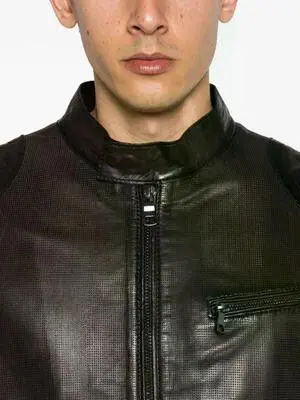 THE JACKIE LEATHERS Rogue Perfo Leather Jacket