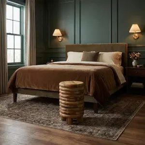 OLIVE GROVE Dossier Vintage End Table Or Stool
