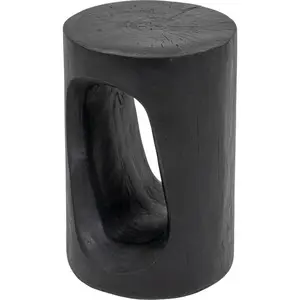 OLIVE GROVE Indoor Outdoor Accent Table - Black