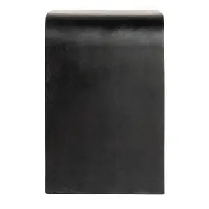 OLIVE GROVE Modern Waterfall Edge End Table With Shelf