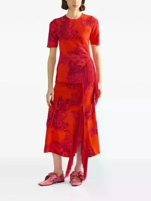 Erdem Floral Fringe Knitted Top