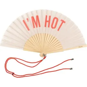 FISURA I'm Hot Foldable Hand Fan - Beige
