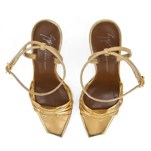GIUSEPPE ZANOTTI Sunset Glow 105 Heeled Sandals - Gold