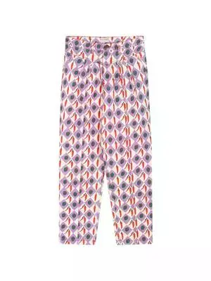 FAVORITE PEOPLE Formaggio Printed Trousers - Neutrals