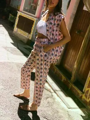 FAVORITE PEOPLE Formaggio Printed Trousers