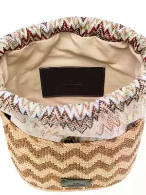 Missoni Zig-zag Top Handle Bucket Bag