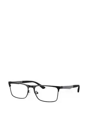 Emporio Armani Rectangle-frame Eyeglasses - Black
