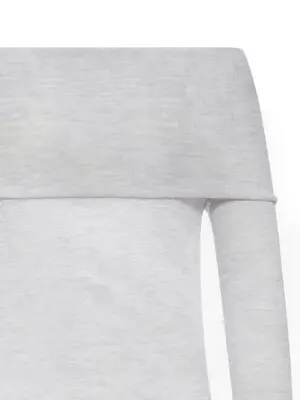 ROBERTO COLLINA Off-shoulder Sweater - Grey