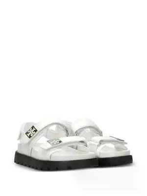 Tory Burch Logo-detail Sandals - White