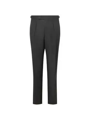 FRANZESE COLLECTION Pleated Trousers With Buckle Detail