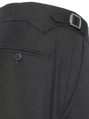 FRANZESE COLLECTION Pleated Trousers With Buckle Detail