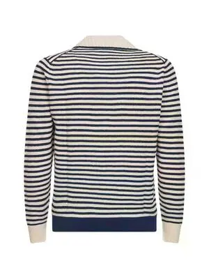 D4.0 Striped-pattern Polo Shirt