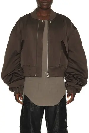 Rick Owens Secchia Flight Jacket - Dark Dust