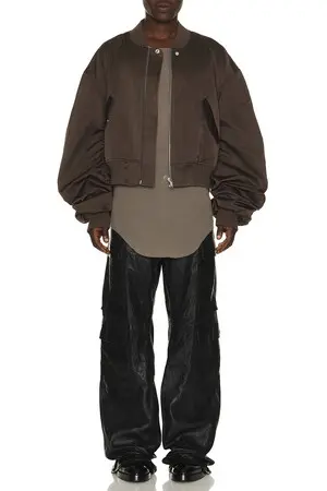Rick Owens Secchia Flight Jacket - Dark Dust