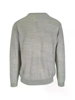 Peter Millar Striped Crew-neck Sweater