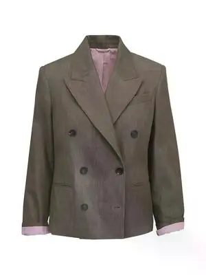 Brunello Cucinelli Double-breasted Jacket - Brown