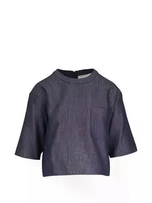 TWP Zip-up Blouse