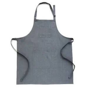 Solino Home Linen Apron 32 X 27 In For Dining Table - Grey