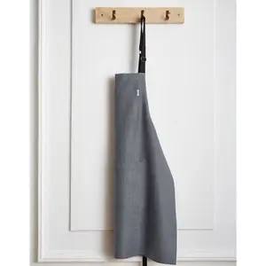 Solino Home Linen Apron 32 X 27 In For Dining Table - Grey/black