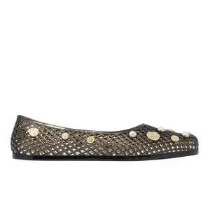 ANCIENT GREEK SANDALS Iro Jelly Ballerinas - Black