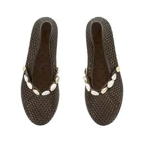 ANCIENT GREEK SANDALS Iro Shells Ballerinas - Black
