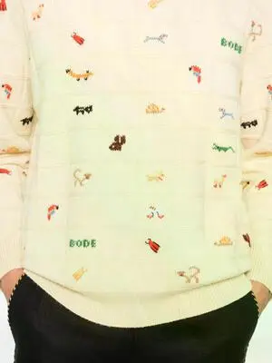 BODE Embroidered Sweater