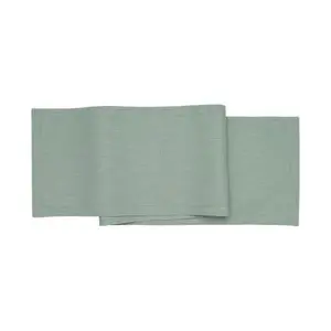 C&F HOME Hemstitch Solid Sea Glass Everyday Runner 72" X 14 - Green