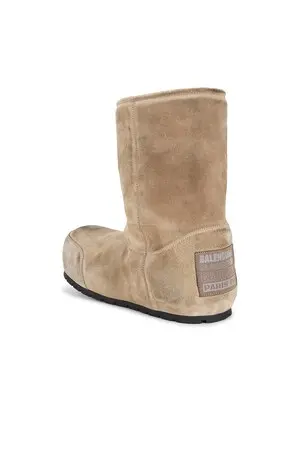 Balenciaga Dumbo Suede Bootie - Beige