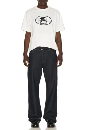 Burberry Ryan Script T-shirt In White