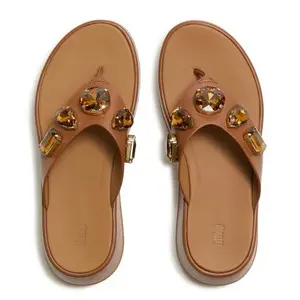 Fitflop F-mode Ultra-jewel Tp Sandal - Deep Tan