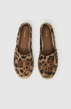 ANINE BING Paloma Espadrilles - Leopard Print