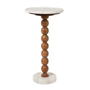 OLIVE GROVE Bead Ball Drink Table - Brown